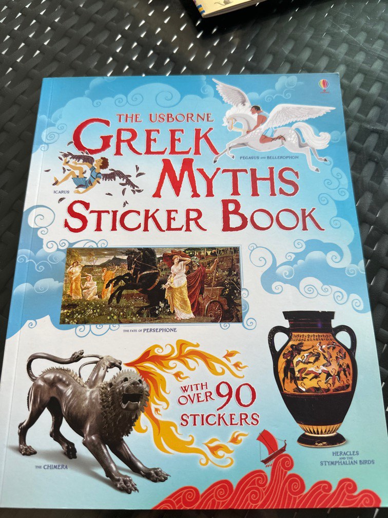 The usborne - Greek Myths Sticker Book, Hobbies & Toys, Books ...