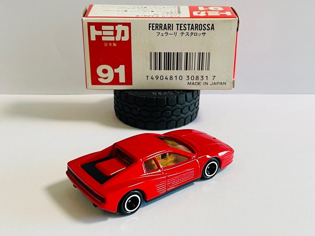 Tomica 91-2-6 Ferrari Testarossa - Made In Japan, 興趣及遊戲, 玩具 & 遊戲類 ...