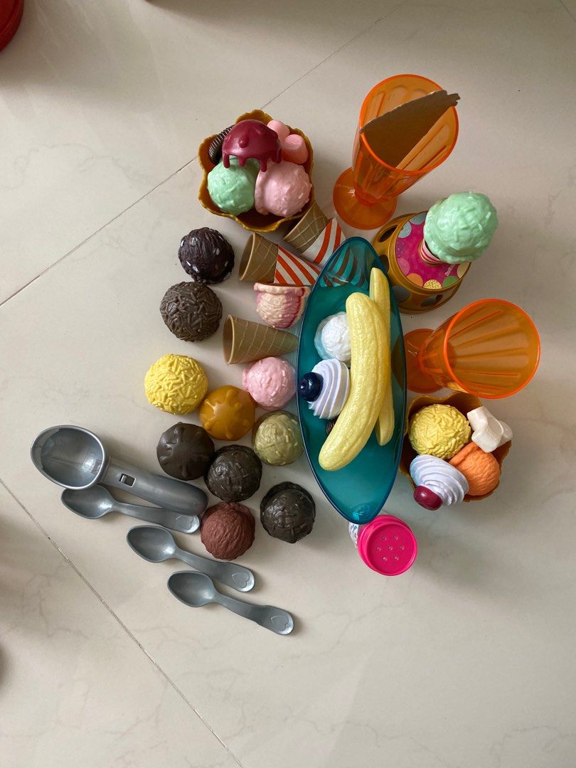 Toy Kitchen STEP2, ice cream party set, pizza set, Ikea cake set, Ice ...