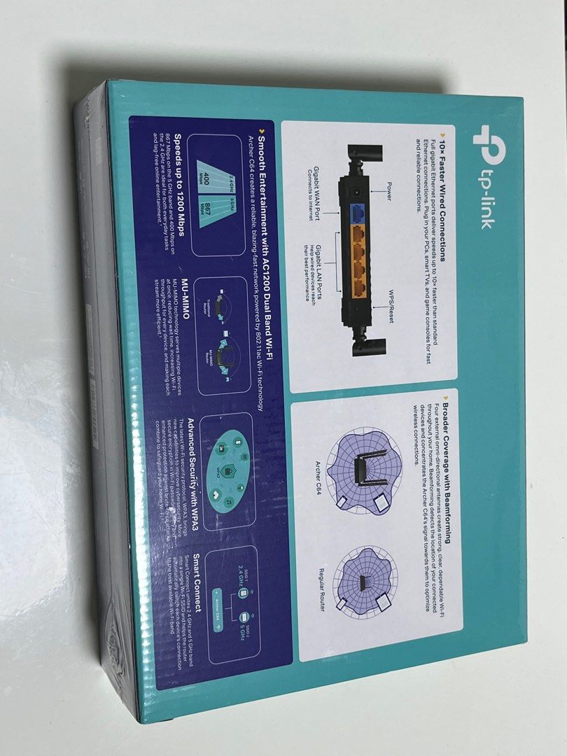 tp-link AC1200 Wi-Fi Router, 電腦＆科技, 電腦周邊及配件, Wifi及上網相關產品 - Carousell