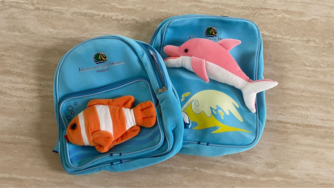 Underwater World Singapore Clownfish and Dolphin Backpack, Women's ...