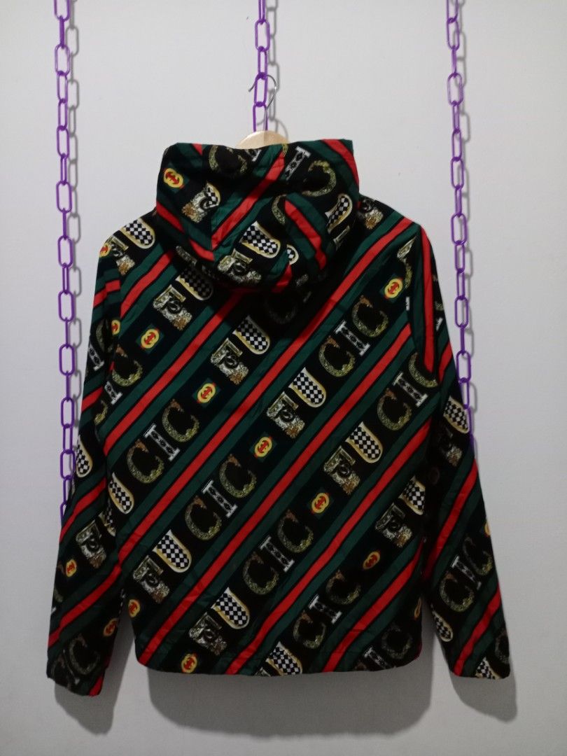 UNISEX! GUCCI AOP RAIN JACKET, Men's Fashion, Coats, Jackets and ...