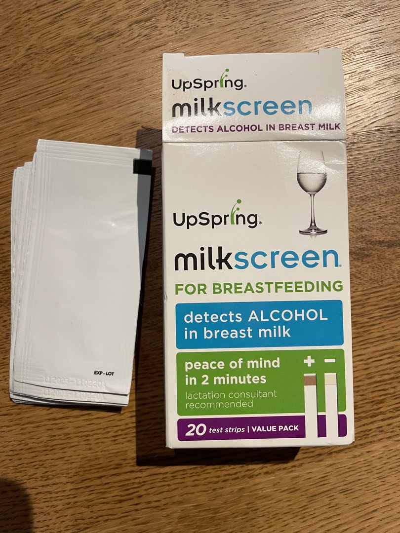 Upspring milk screen (breast milk alcohol test strips), Health ...