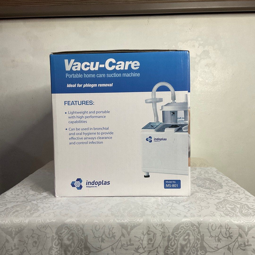 Vacu-Care Portable Phlegm Suction Machine, Health & Nutrition, Medical ...