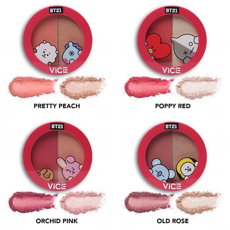 Vice Cosmetics BT21 Highlighter and Contour, Beauty & Personal Care ...