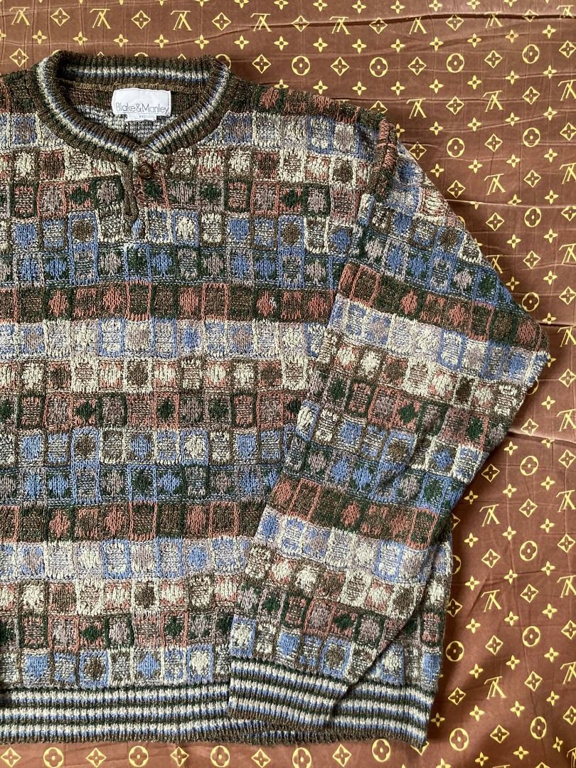 Vintage 90's Blake and Manley Cottage dreams sweater, Men's Fashion ...