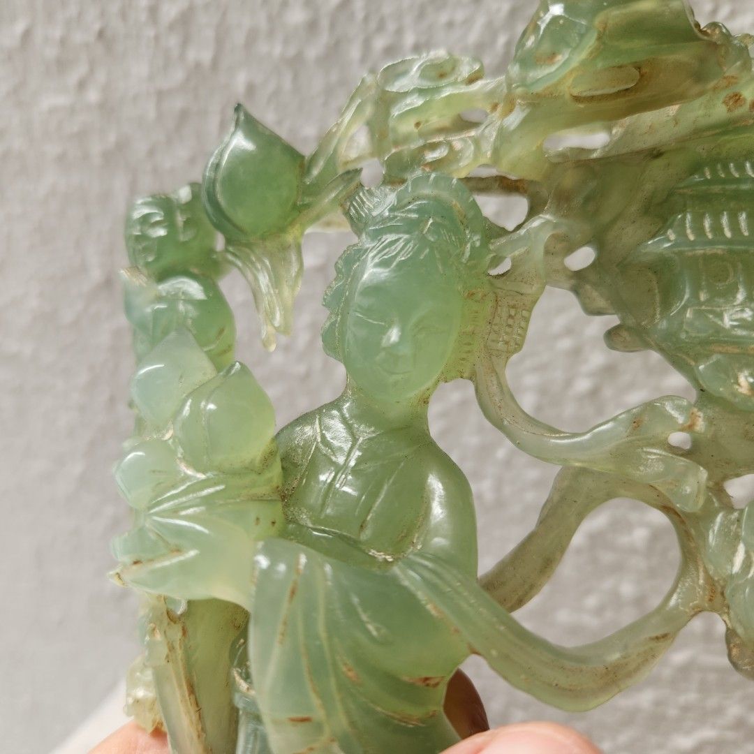 Vintage Chinese Fairy Jade stone ., Hobbies & Toys, Memorabilia ...