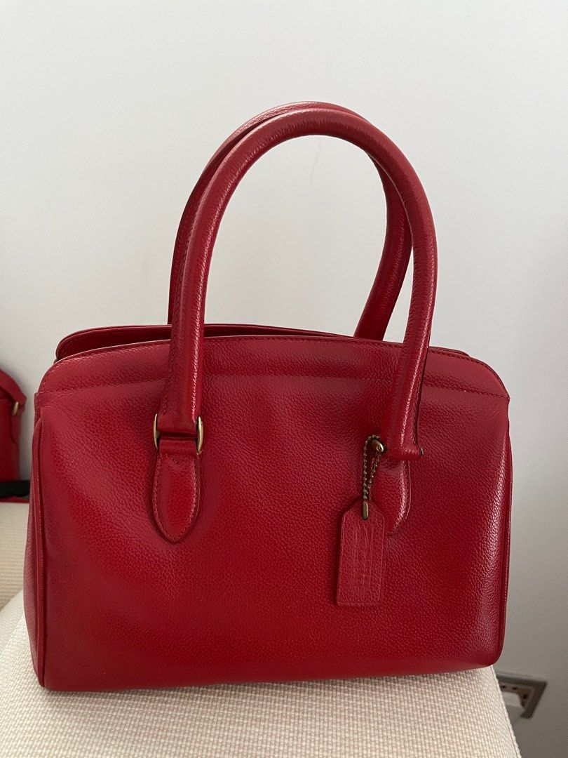 Vintage Coach Sutton Red, Women's Fashion, Bags & Wallets, Tote Bags on ...