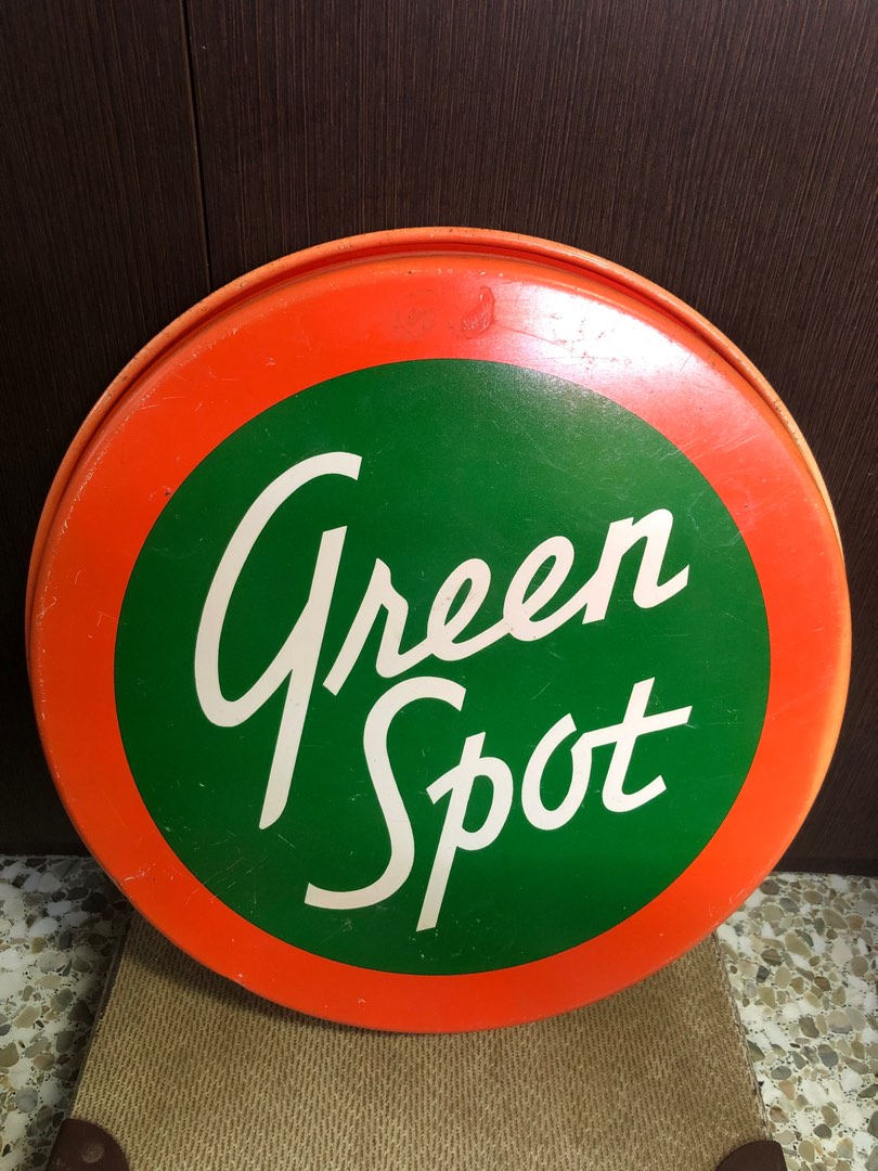 Vintage Green Spot Metal Tray, Hobbies & Toys, Memorabilia ...