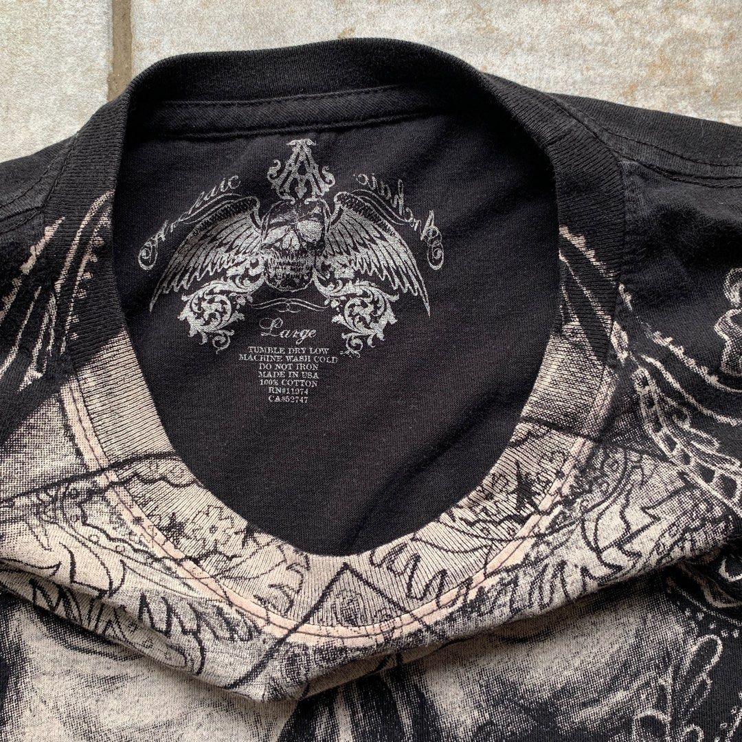 Vintage Grunge Y2K Archaic Skull Tee Shirt, Men's Fashion, Tops & Sets ...