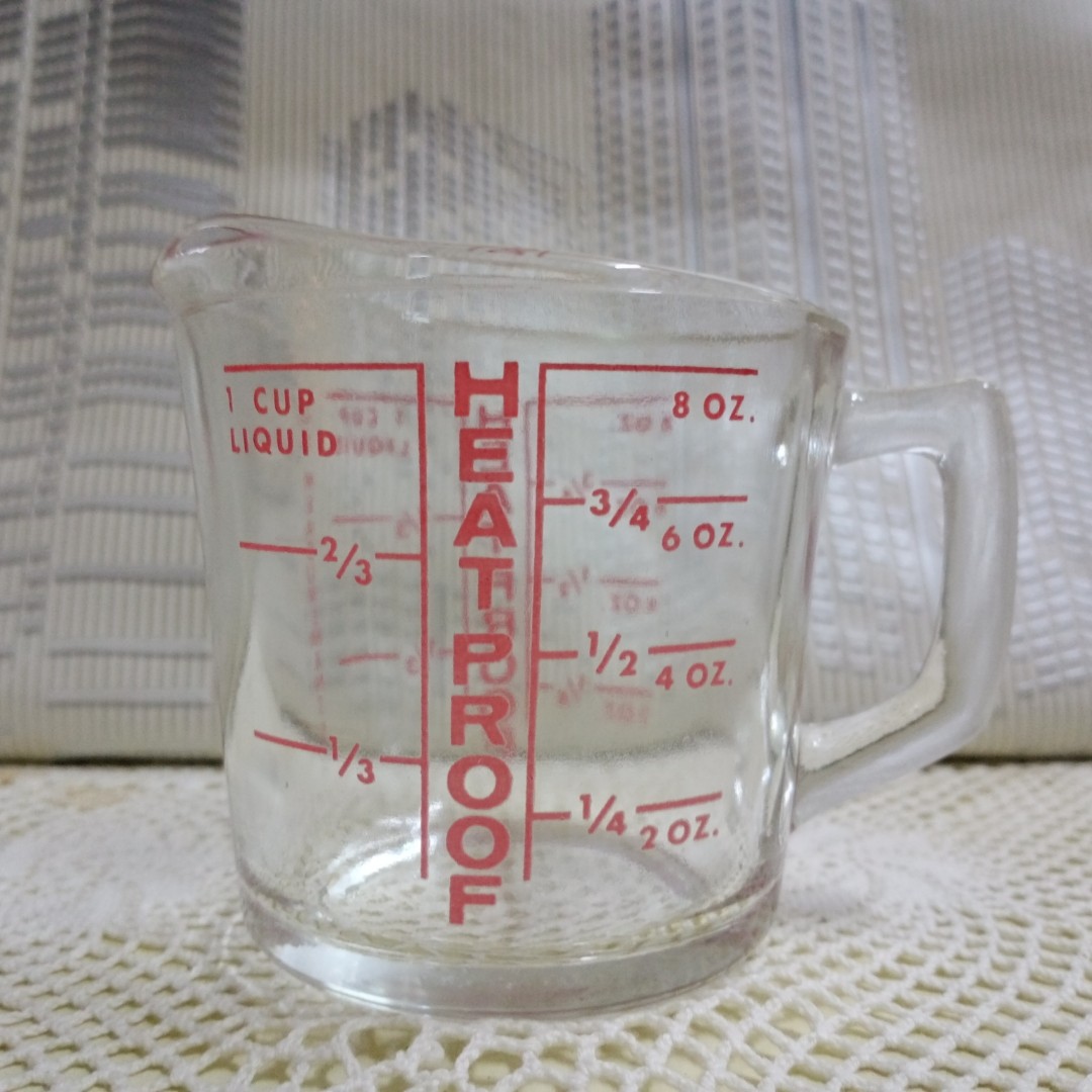 Vintage measurement jar, 250ml, Furniture & Home Living, Kitchenware ...