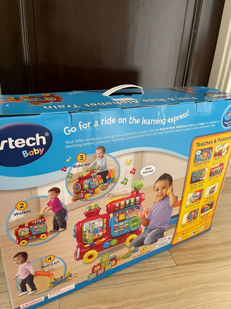 Vtech 4-in-1 Push & Ride Alphabet Train, Hobbies & Toys, Toys & Games ...