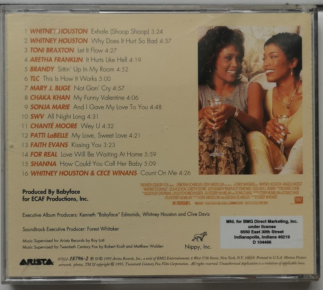 Waiting to Exhale (soundtrack), Hobbies & Toys, Music & Media, CDs ...