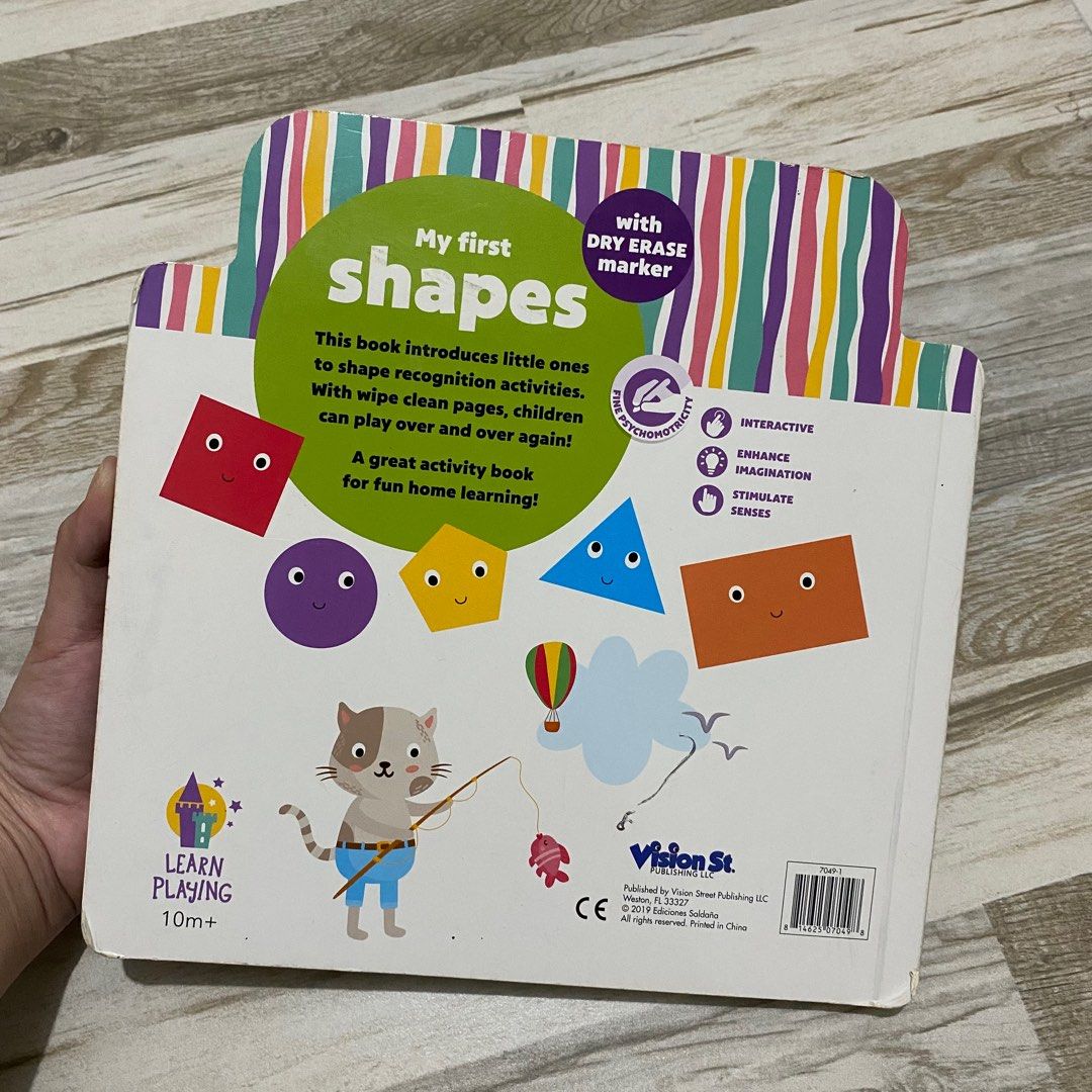 Wipe & clean shapes board book, Hobbies & Toys, Books & Magazines ...