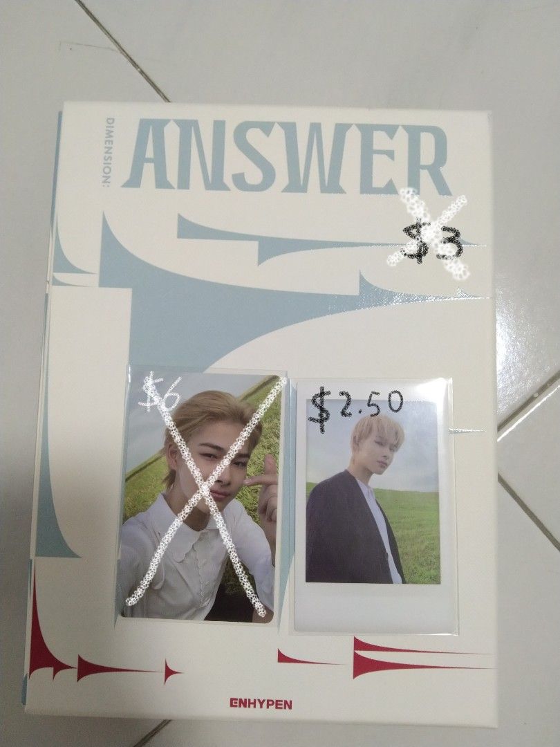 wts enhypen niki dimension: answer yet ver photocards and unsealed ...
