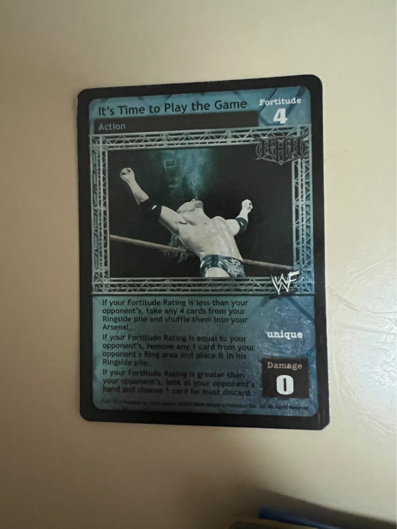 WWF/WWE card: It’s Time to Play the Game (foil), Hobbies & Toys ...