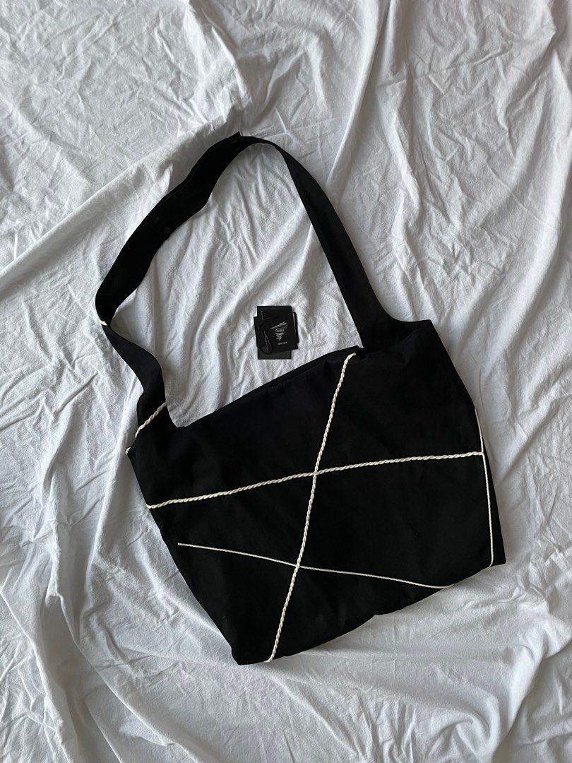 Yohji Yamamoto Discord Braid Detail Tote Bag, Men's Fashion, Bags ...