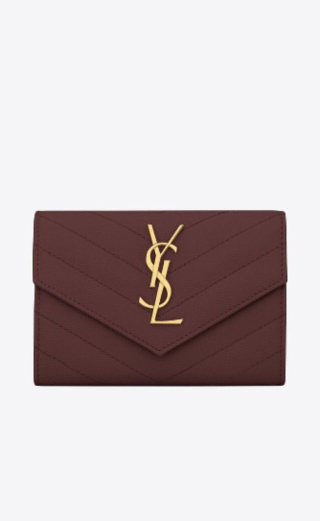 YSL Saint Laurent Cassandre Matelasse Small Envelope Wallet, Luxury ...
