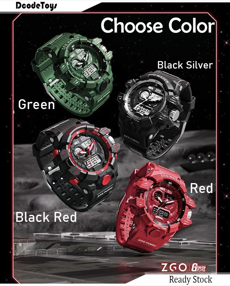 Zaku Original Genuine ZGO gundam Sports Watch Unisex Collection student ...