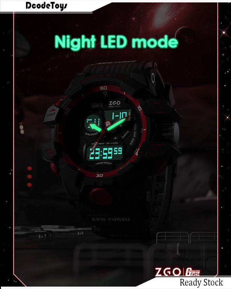 Zaku Original Genuine ZGO gundam Sports Watch Unisex Collection student ...