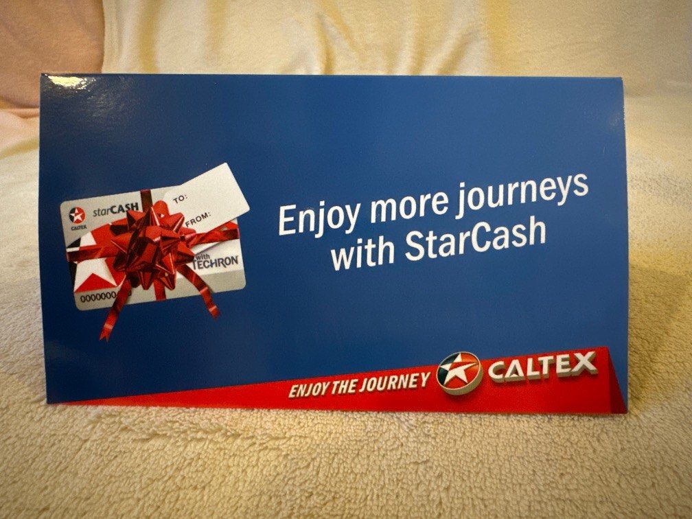 $100 CALTEX StarCash Card - usage by 31/12/2022 - petrol fuel gas gift ...