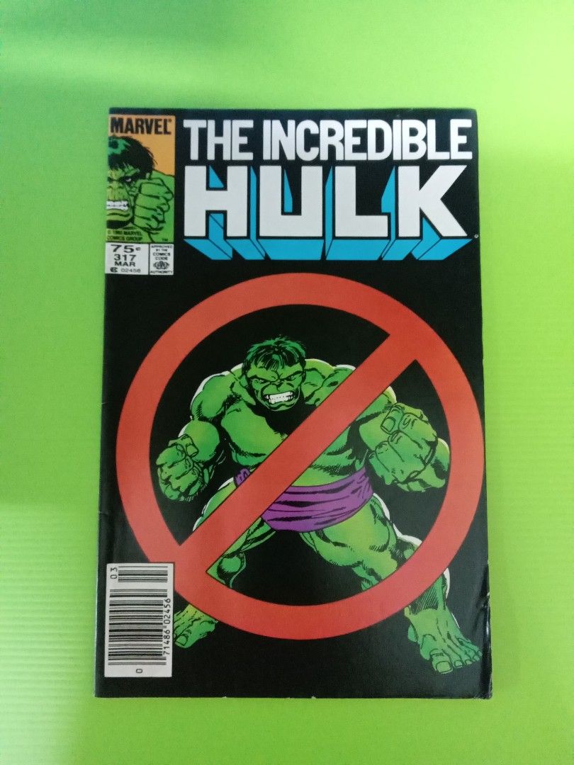 1st team app Hulkbusters II ! The Incredible Hulk #317 ( John Byrne - Cover Art ) Marvel Copper ...