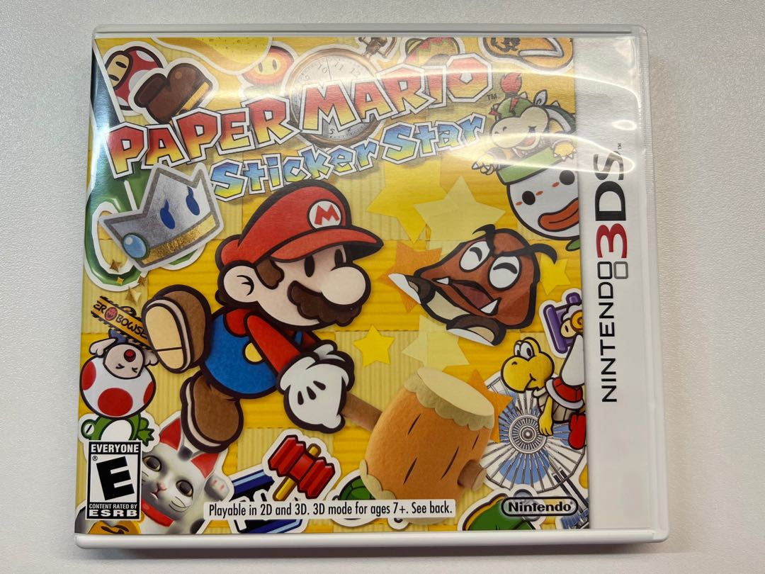 2012年絕版 任天堂 Nintendo 3DS PAPER MARIO sticker star 美版 US version NDS 孖寶 ...