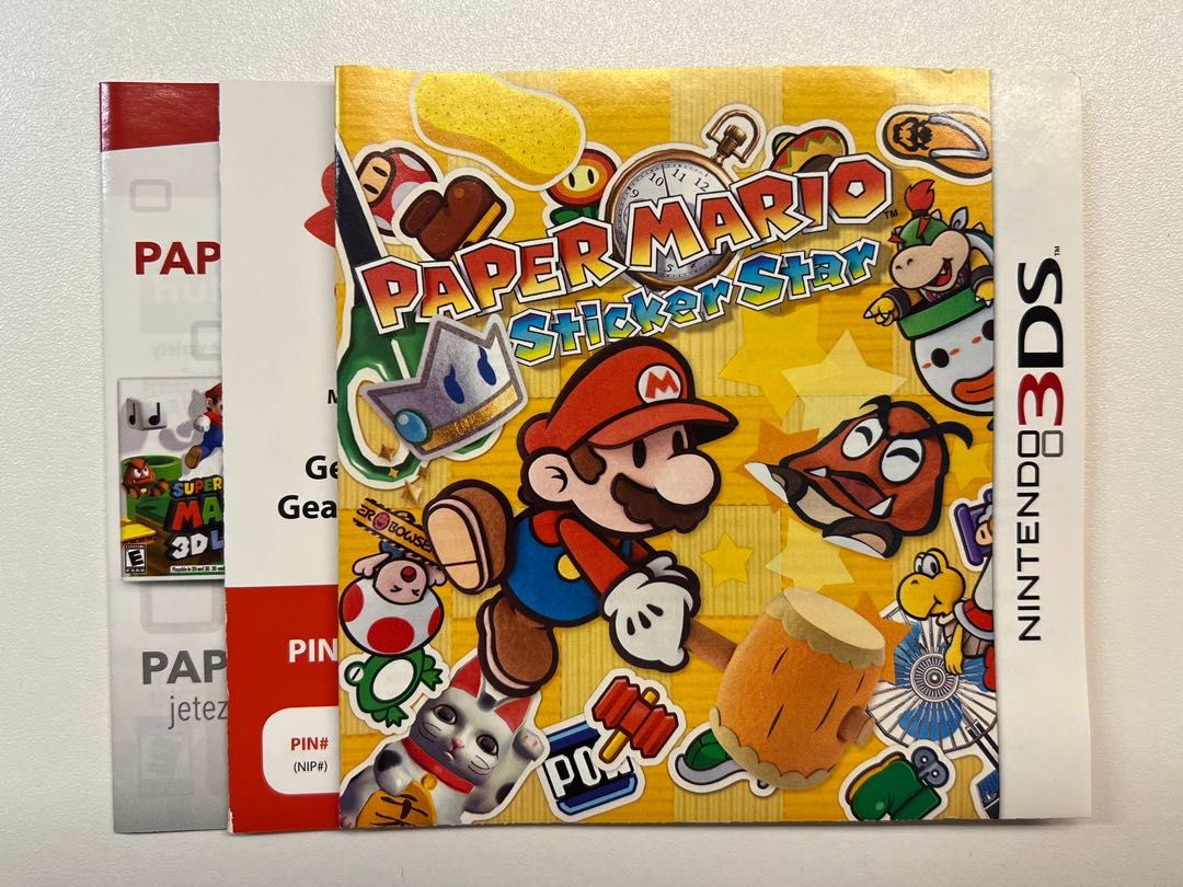 2012年絕版 任天堂 Nintendo 3DS PAPER MARIO sticker star 美版 US version NDS 孖寶 ...