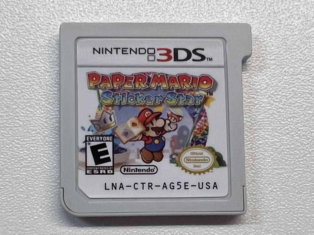 2012年絕版 任天堂 Nintendo 3DS PAPER MARIO sticker star 美版 US version NDS 孖寶 ...
