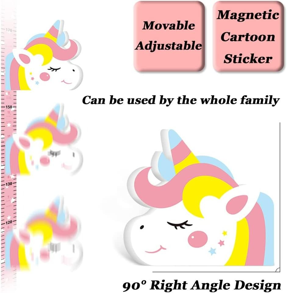 2805) Height Chart for Kids 3D-Unicorn Kids Measuring Chart for Wall ...