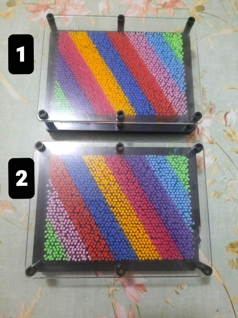 3D Rainbow Pin Art - plastic, Hobbies & Toys, Stationery & Craft, Other ...