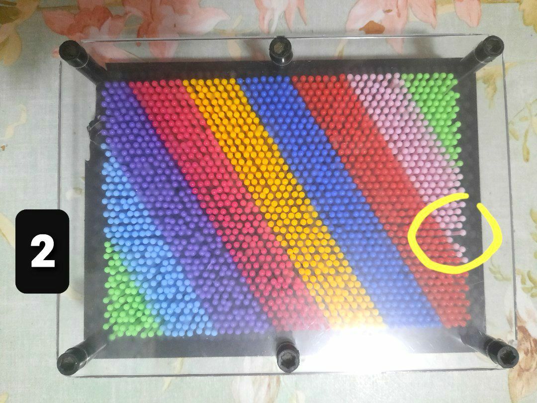 3D Rainbow Pin Art - plastic, Hobbies & Toys, Stationery & Craft, Other ...