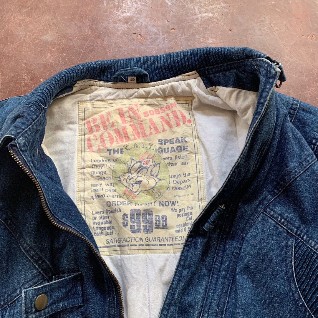 90’s Bobson Omega Marine Corps Denim Jacket, Women's Fashion, Coats ...