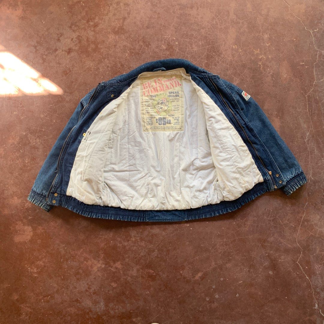 90’s Bobson Omega Marine Corps Denim Jacket, Women's Fashion, Coats ...