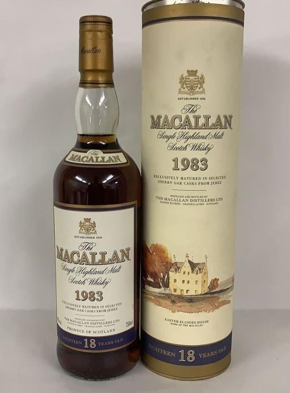 回收麥卡倫 THE MACALLAN 18years 1983 1984 1985 1986 1988 1989 等, 嘢食 & 嘢飲, 酒精 ...