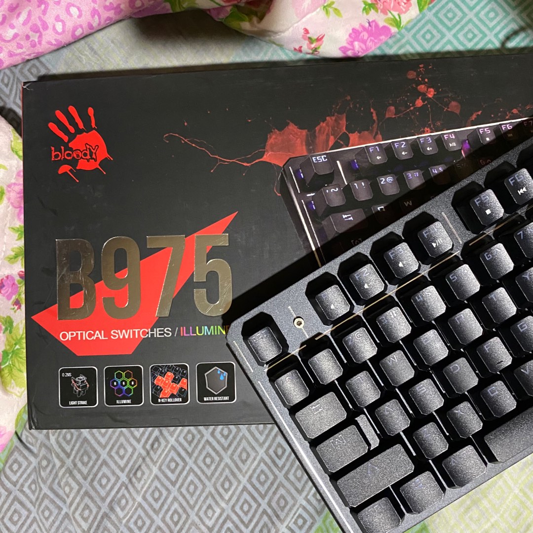 A4Tech B975 Light Strike RGB Animation Gaming Keyboard, Computers ...