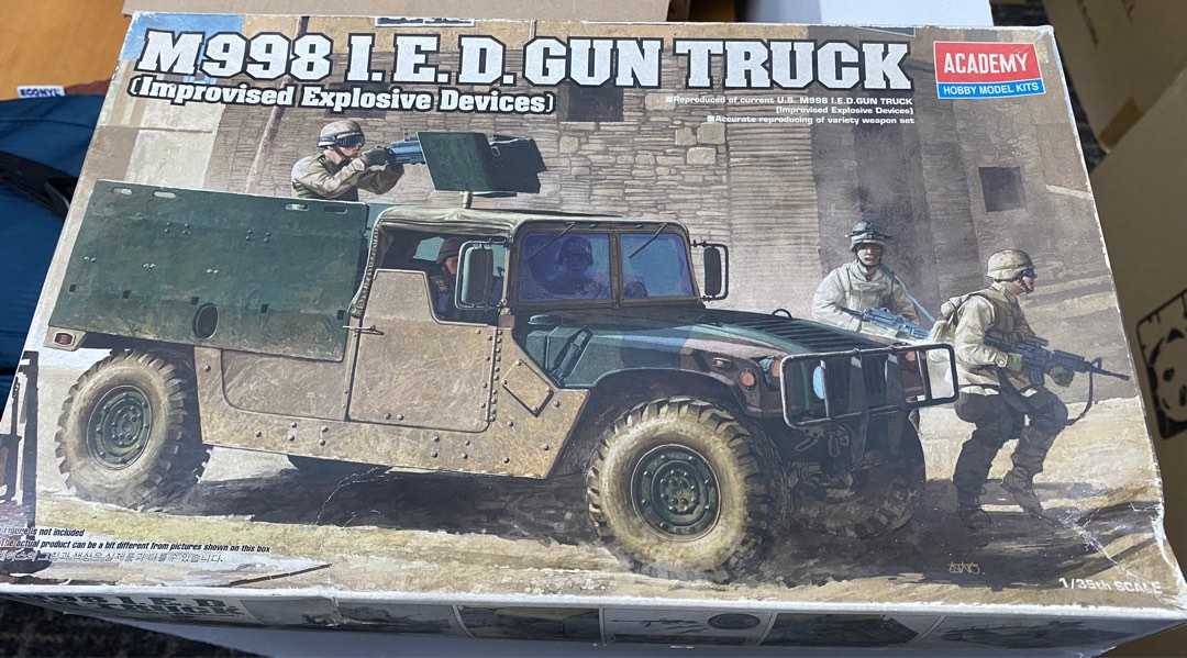 Academy 1/35 IED Gun Truck Humvee, Hobbies & Toys, Toys & Games on ...
