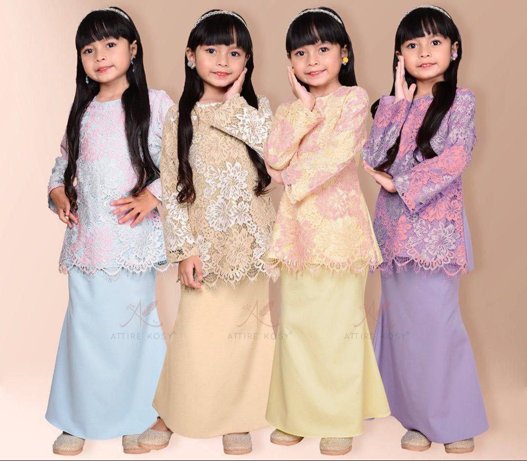 ADALYN LACE KURUNG (RAYA 2023 Collection), Women's Fashion, Muslimah ...