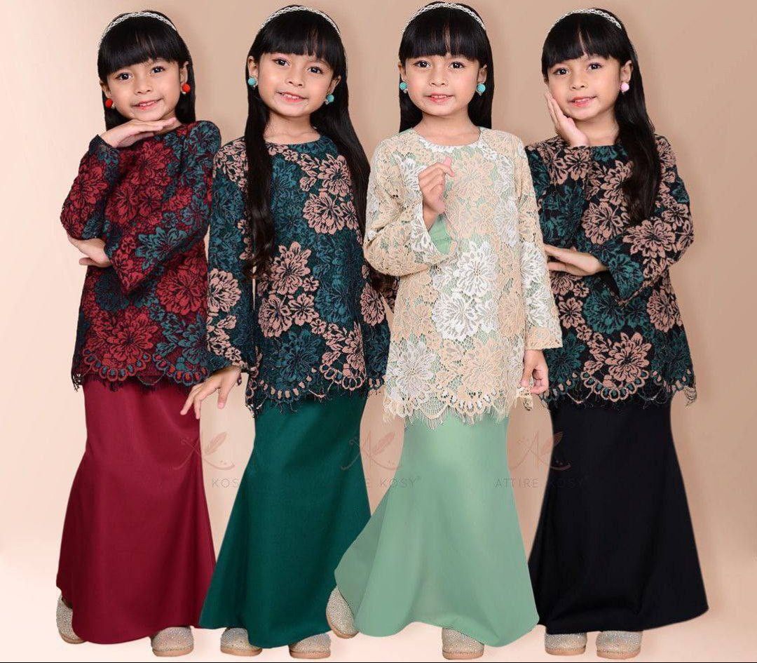 ADALYN LACE KURUNG (RAYA 2023 Collection), Women's Fashion, Muslimah ...