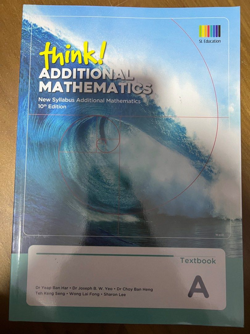 Additional Mathematics (think!) textbook A, Hobbies & Toys, Books ...