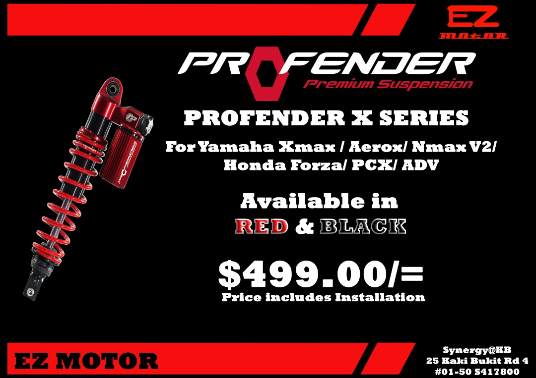 Aerox / Xmax / Nmax V2 / Forza / PCX / ADV Profender X Series Rear Suspension, Motorcycles ...
