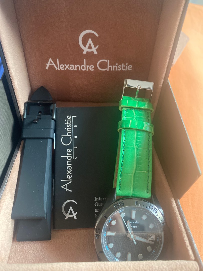 Alexandre Christie Explorer Watch Full Set With New Strap, Men's ...