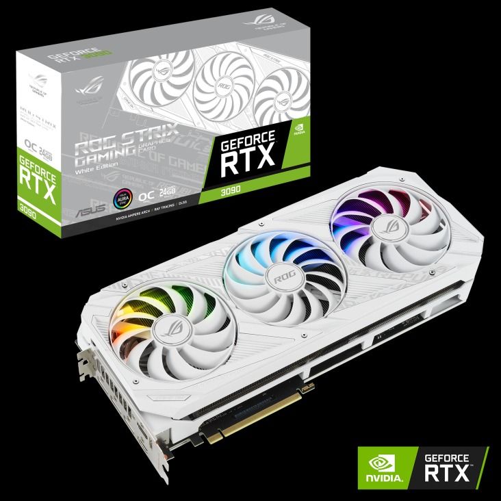 ASUS ROG STRIX GeForce RTX 3090 24G OC White Edition, 電腦＆科技, 電腦周邊及配件 ...