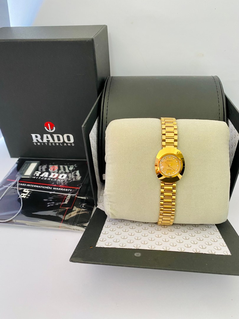 Auth Rado Diastar Mini Quartz Watch for Ladies, Women's Fashion ...