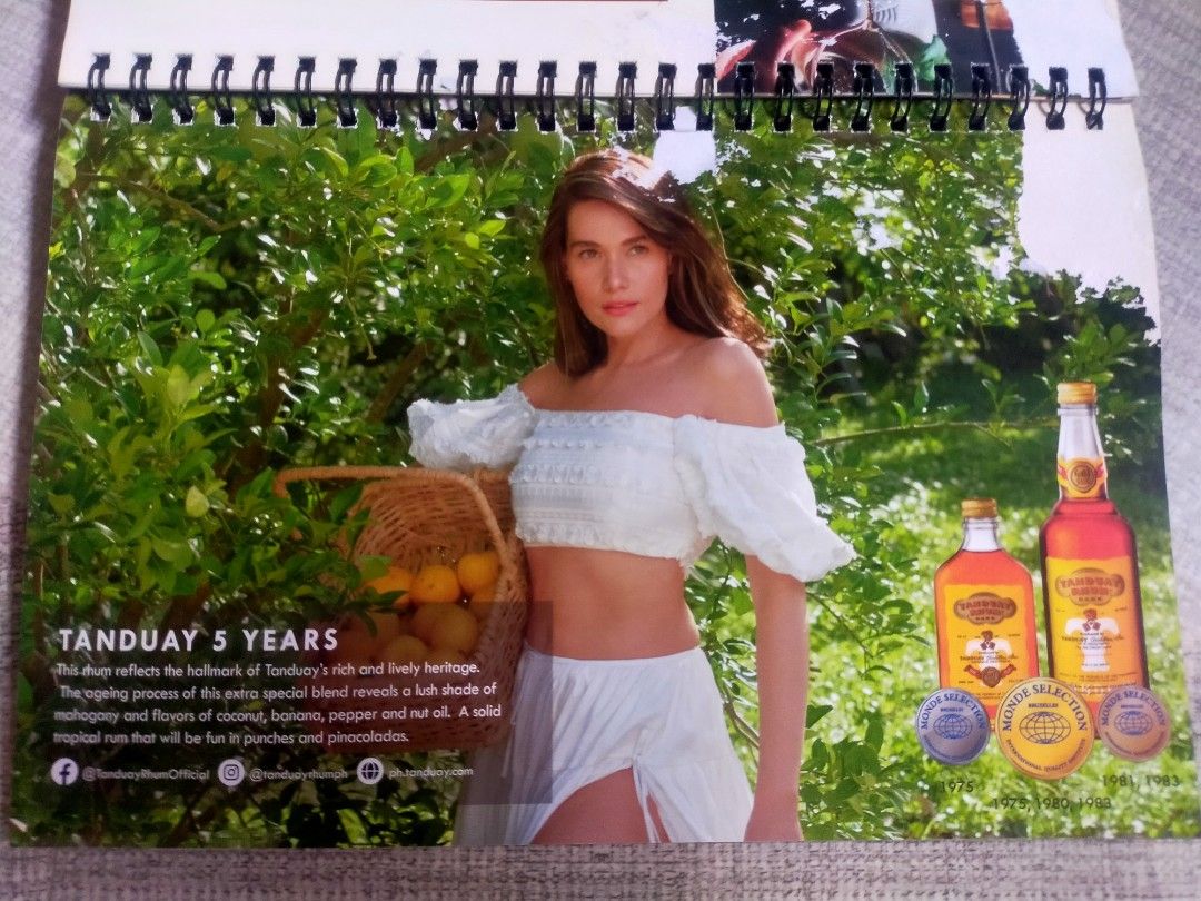 Bea Alonzo 2022 Tanduay Desktop Calendar Hobbies And Toys Memorabilia And Collectibles Fan