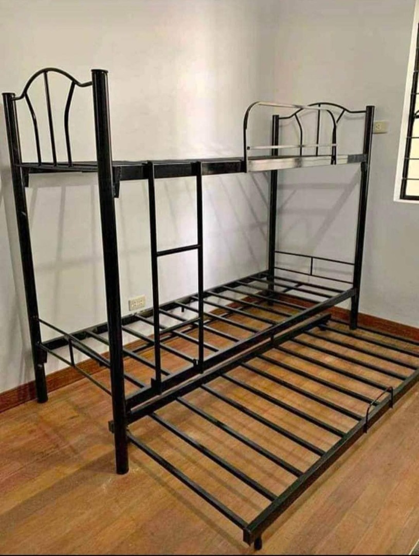 beds double deck TUBING TYPE FRAME w/ PULL OUT 30*30*75 stock 551, Furniture & Home Living ...