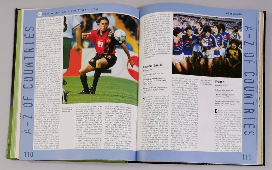 Big hardcover. THE CONCISE ENCYCLOPEDIA OF WORLD FOOTBALL, Hobbies ...