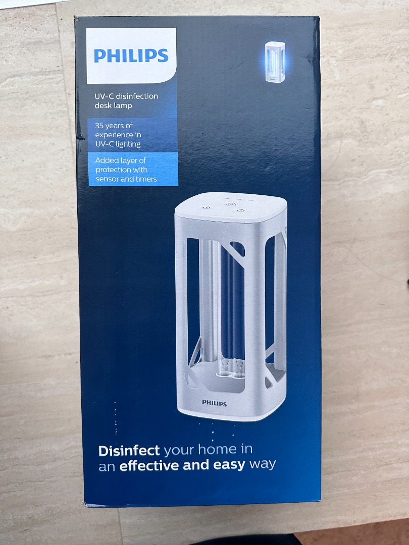 (BNIB) Philips UV-C Disinfection Desk Lamp, TV & Home Appliances, Air Purifiers & Dehumidifiers ...