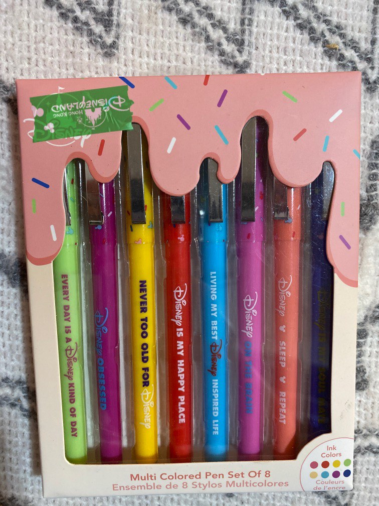 Brand New Coloured Pen Set from Hong Kong Disneyland, Hobbies & Toys ...