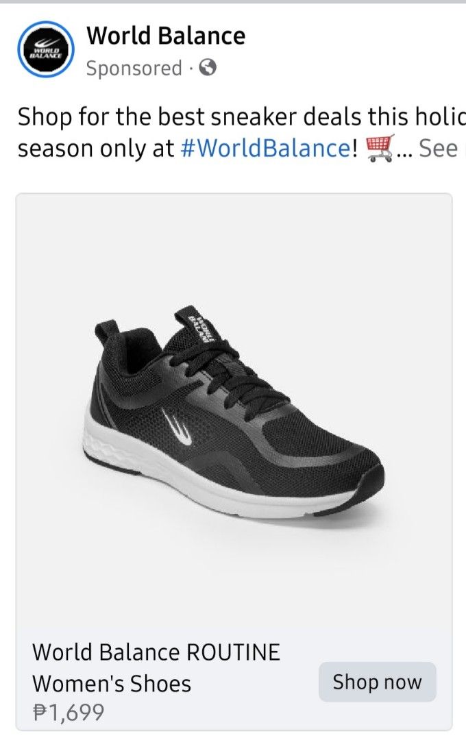 Brandnew World Balance ROUTINE, Women's Fashion, Footwear, Sneakers on Carousell